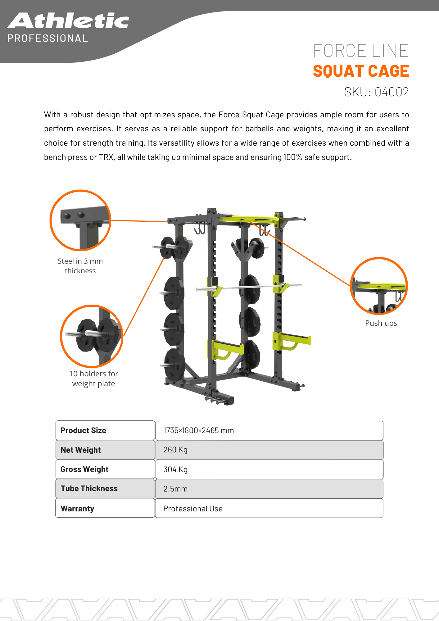 FORCE LINE - SQUAT CAGE